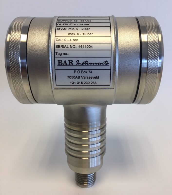 BAR Instruments | Hydrostatische en absoluut druktransmitters